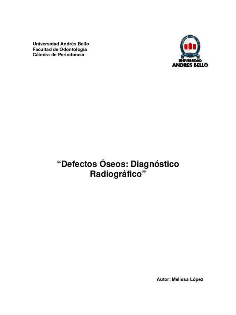 Diagnosticando defectos óseos periodontales: Una revisión de la ...