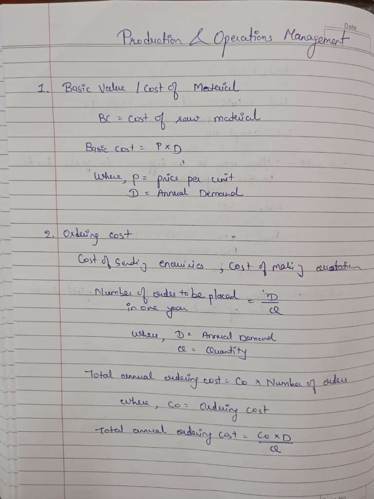 Production Management | PDF