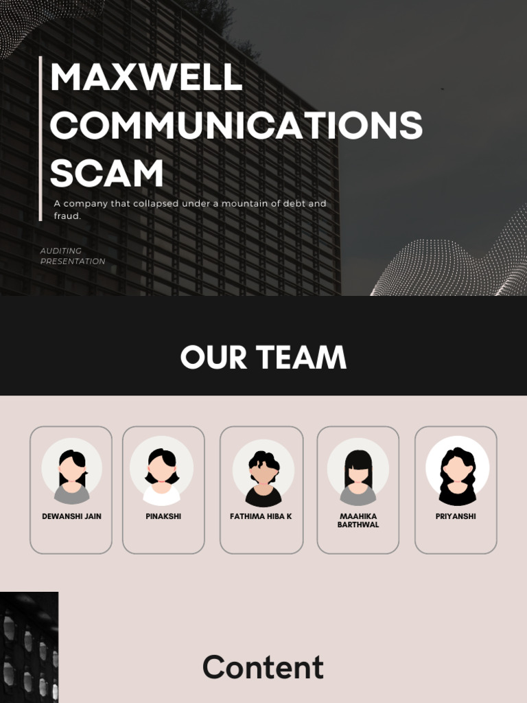 Maxwell Communications | PDF | Internal Control | Corporate Governance