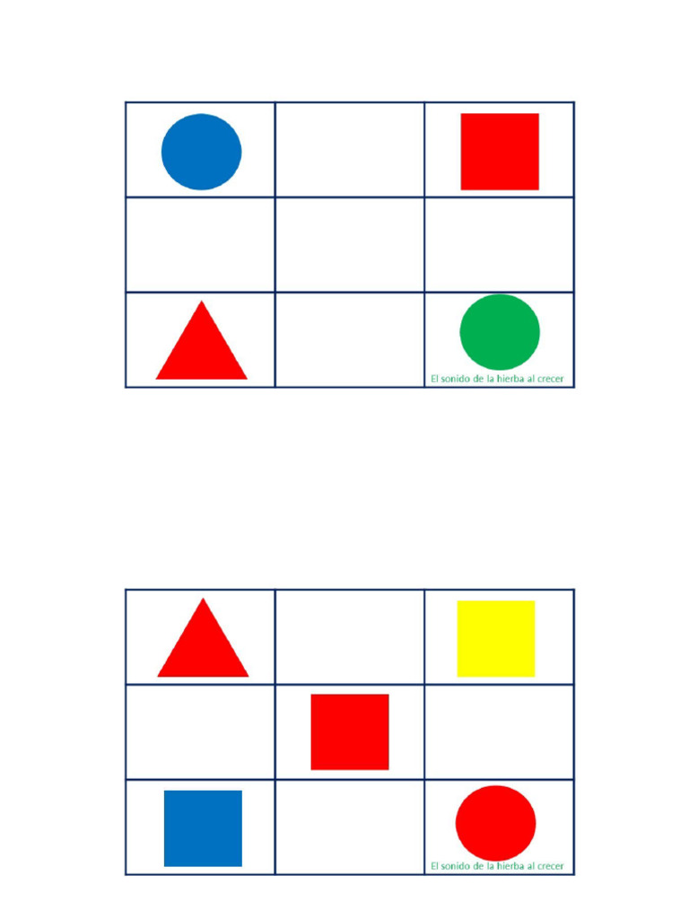 PLANTILLA DE FIGURAS GEOMETRICAS-TRABAJAR ATENCIÓN Y MEMORIA | PDF
