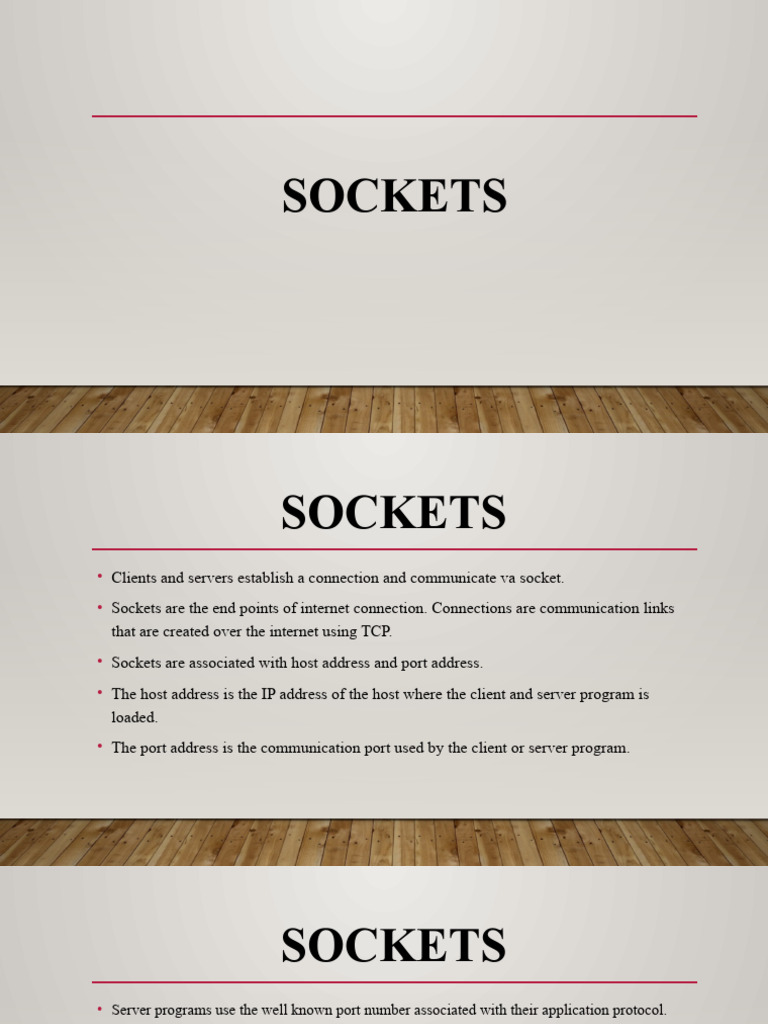 Sockets | PDF | Technology & Engineering
