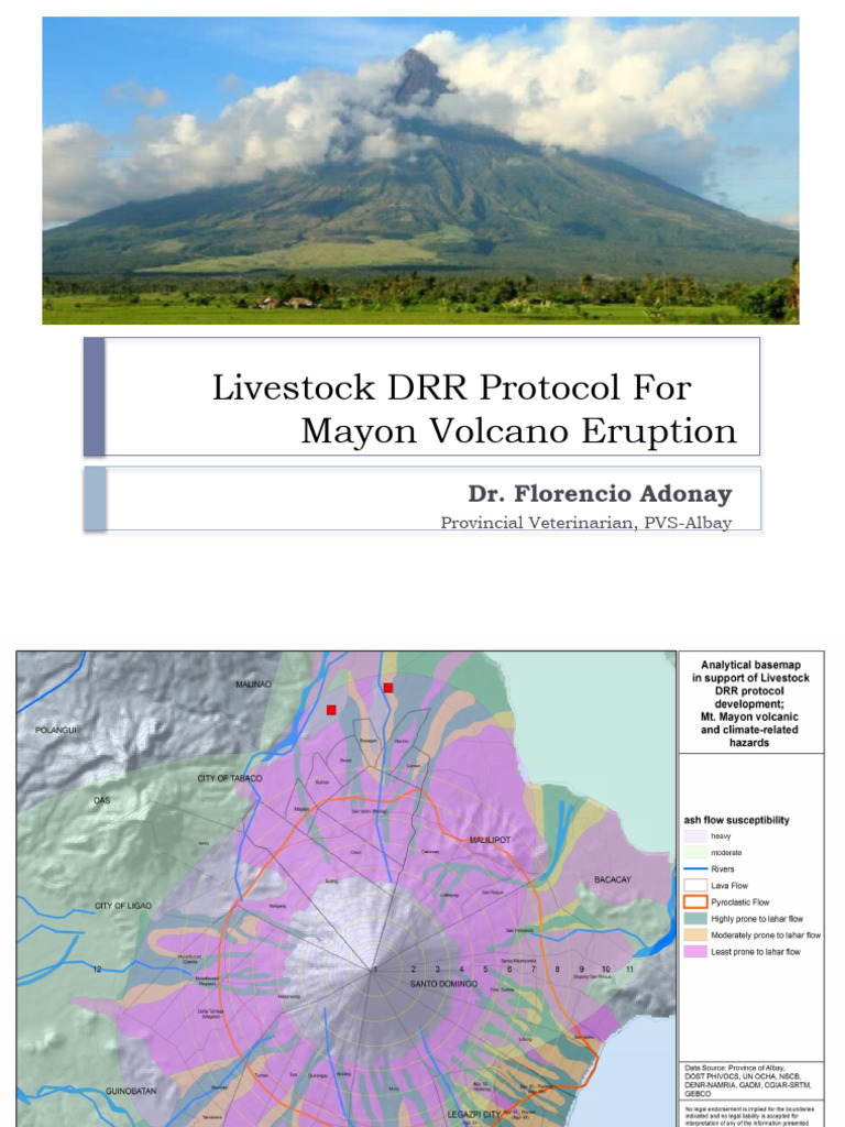 Dr. Florencio Adonay Livestock DRR Protocol Presentation | PDF | Emergency Evacuation | Volcano