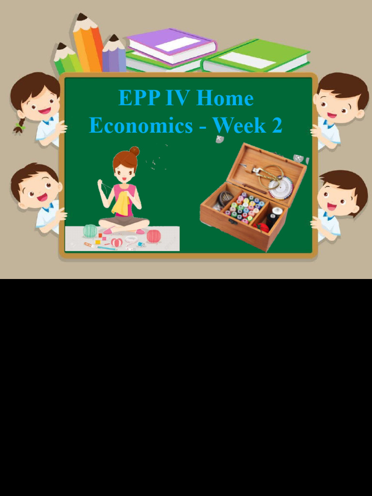 Epp Iv - Home Economics | PDF