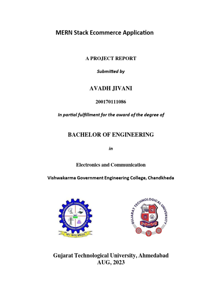 MERN Stack Ecommerce Application-1 | PDF | Java Script | Document ...