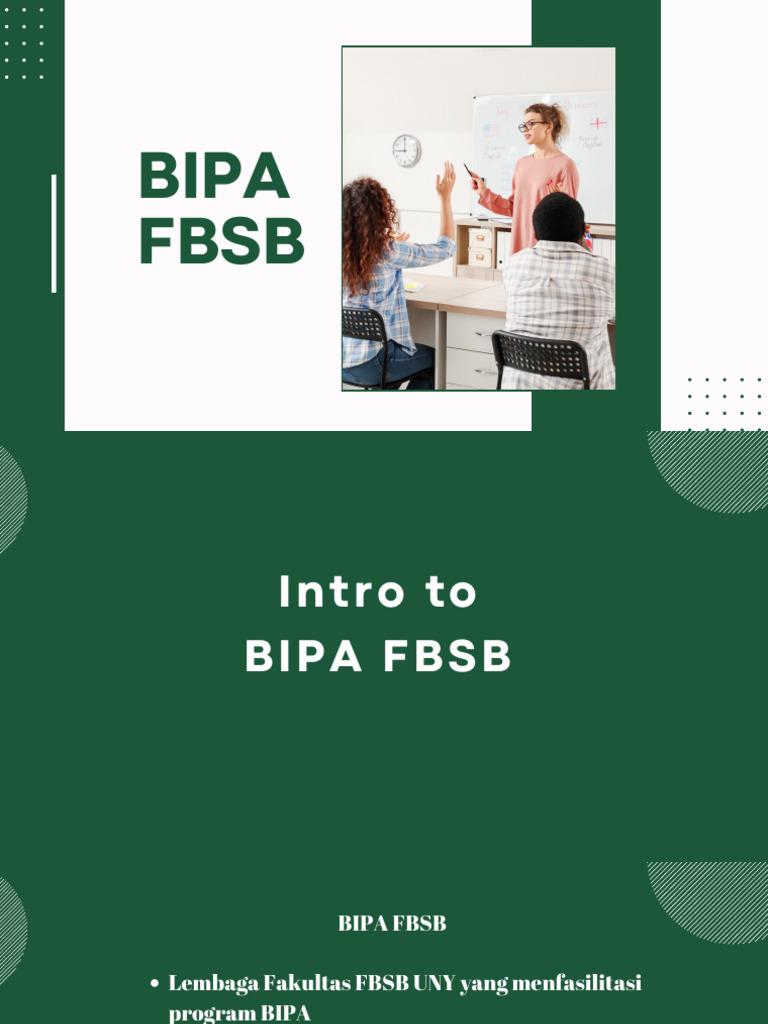 Program BIPA di FBSB UNY | PDF