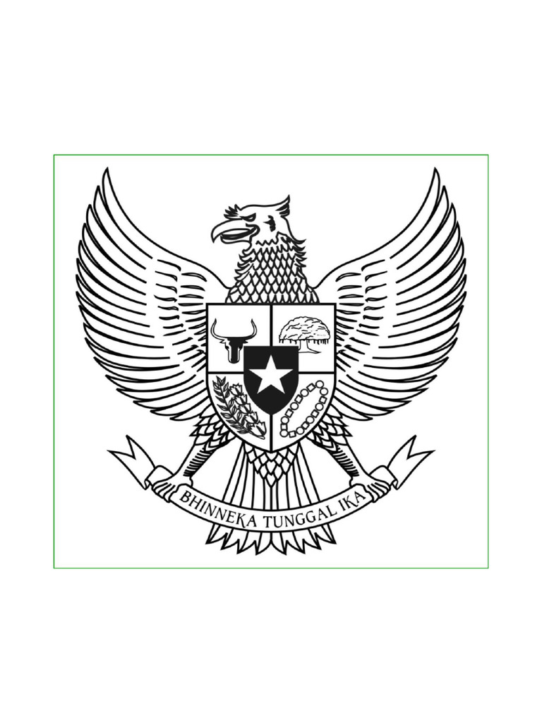Gambar Mewarnai Garuda Pancasila 06 1015x1024 | PDF