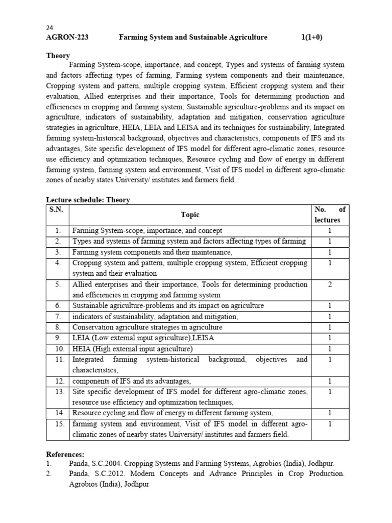 Farming Systems and Sustainability Overview | PDF | Agriculture ...