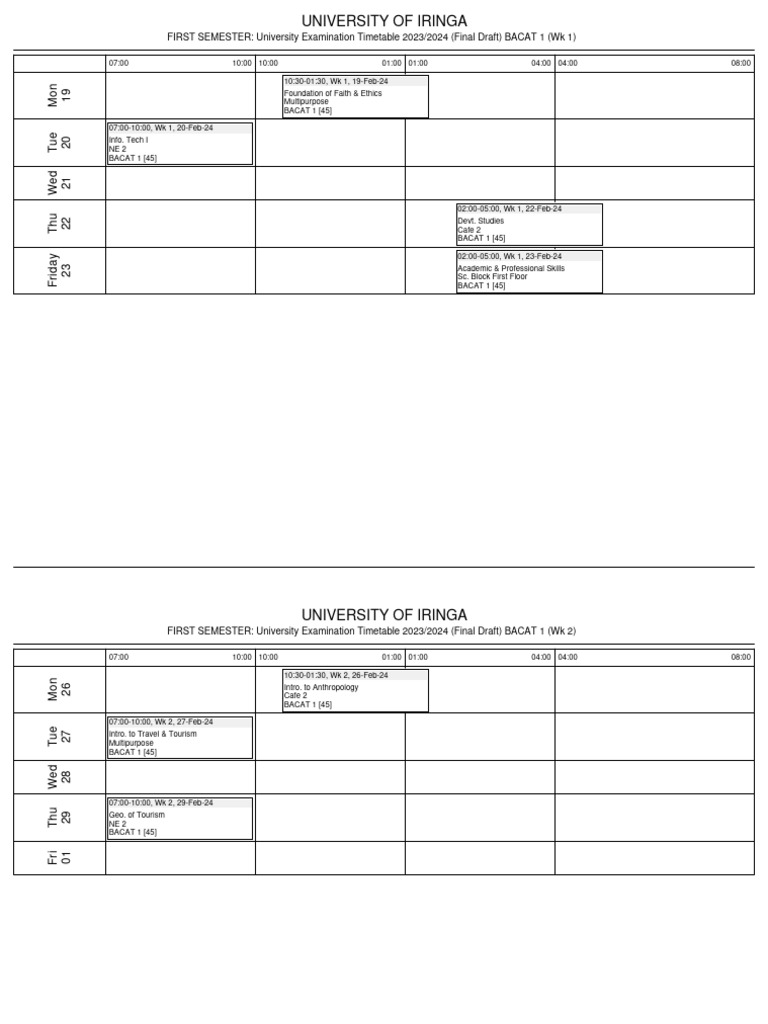 1st Sem Ue Timetable 2023-24 (Final Draft) | PDF | Economies | Liberal Arts Education