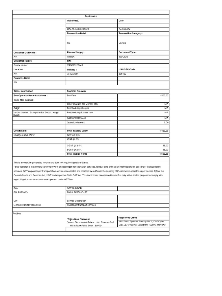 red bus bill 04.03.2024 | PDF | Public Finance | Taxation