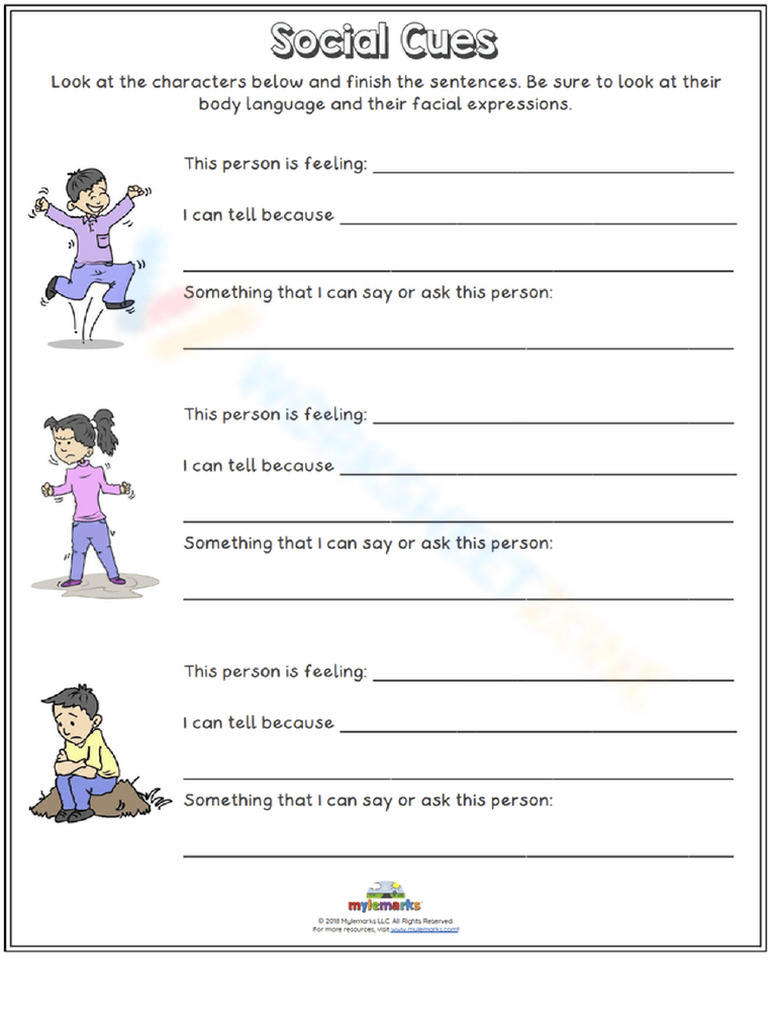 Social Cues What Are They Feeling | PDF