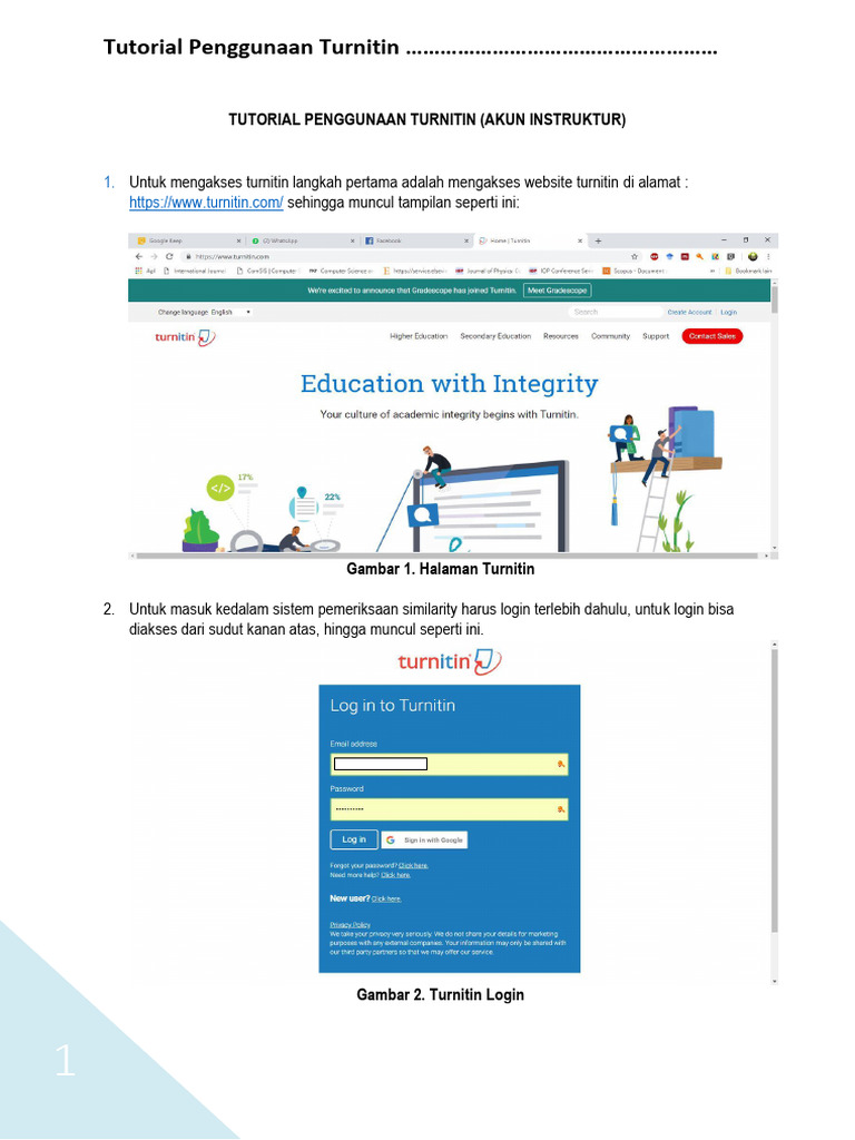 Tutorial Turnitin Barid | PDF | Karier & Perkembangan | Bisnis