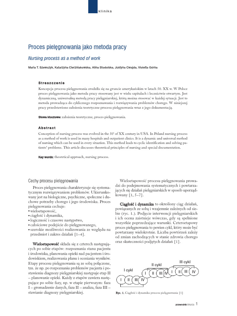 Proces Pielęgnowania | PDF