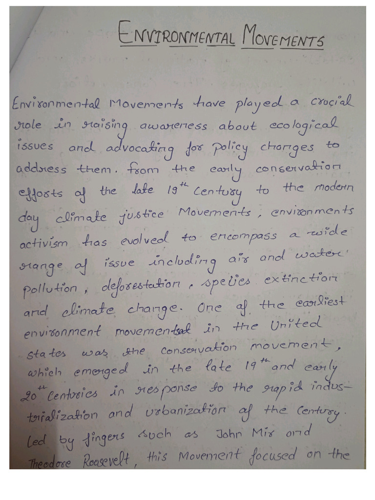 Environmental Movements | PDF
