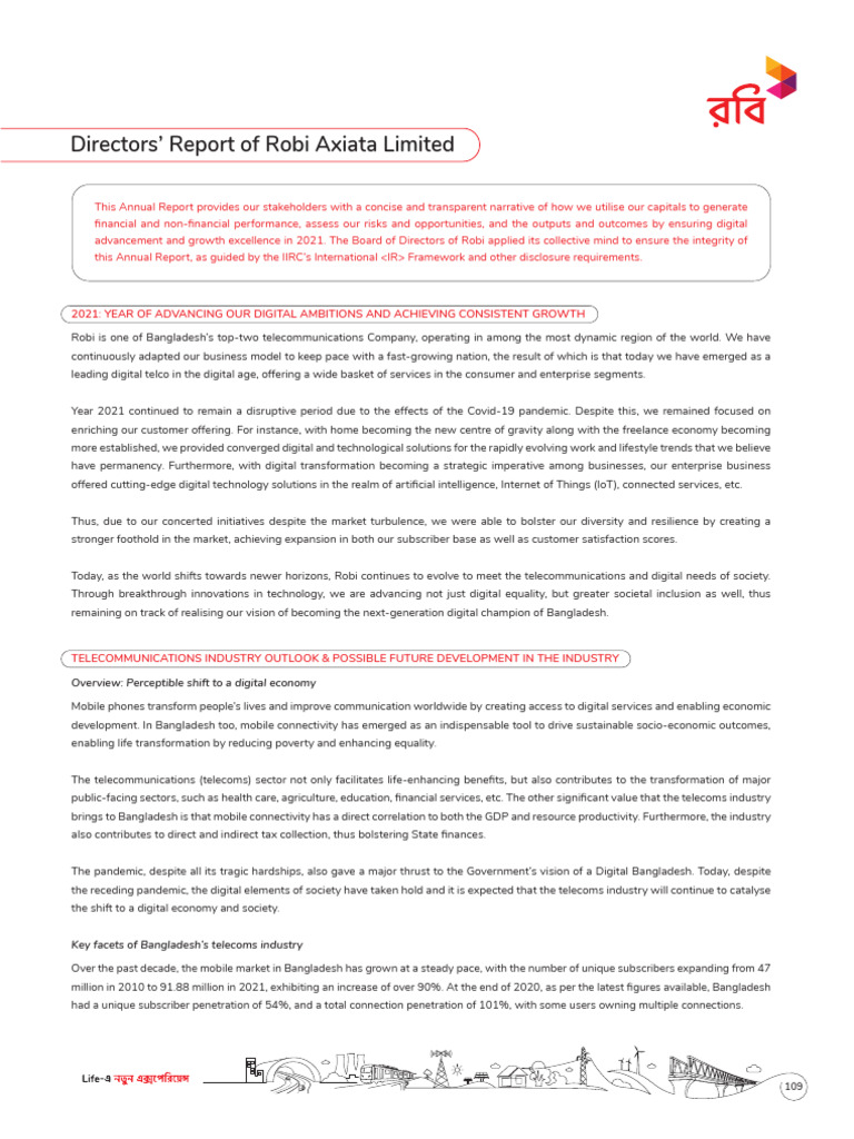 Directors Report 2021 | PDF | Taxes | Internal Audit