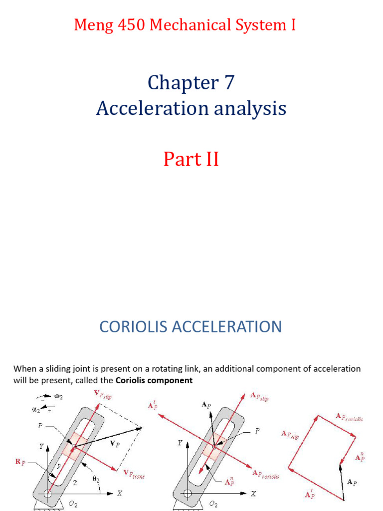 4.chapter 7 Acceleration Analysis - Part II | PDF | Acceleration | Physical Phenomena