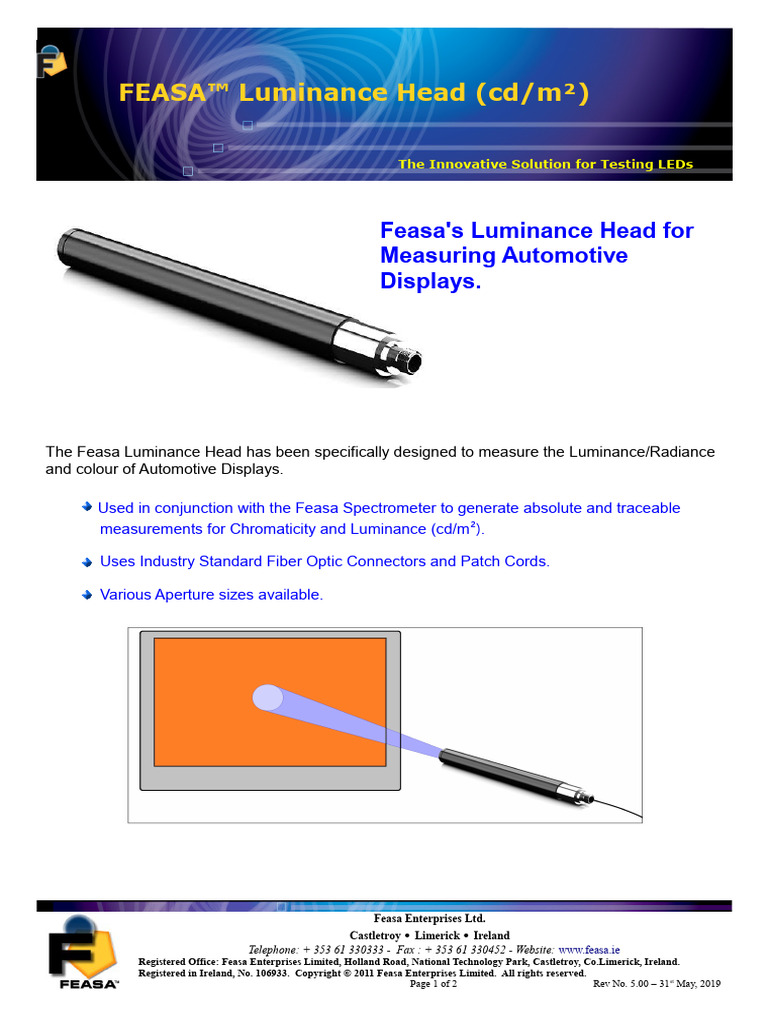 Feasa_Luminance_Head | PDF | Optical Fiber | Optics