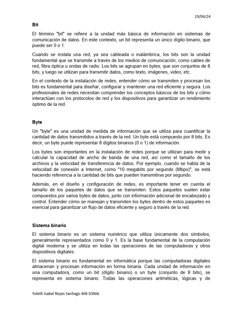 Tarea de Jared Bot Yoneli | PDF | Red de computadoras | Ascii