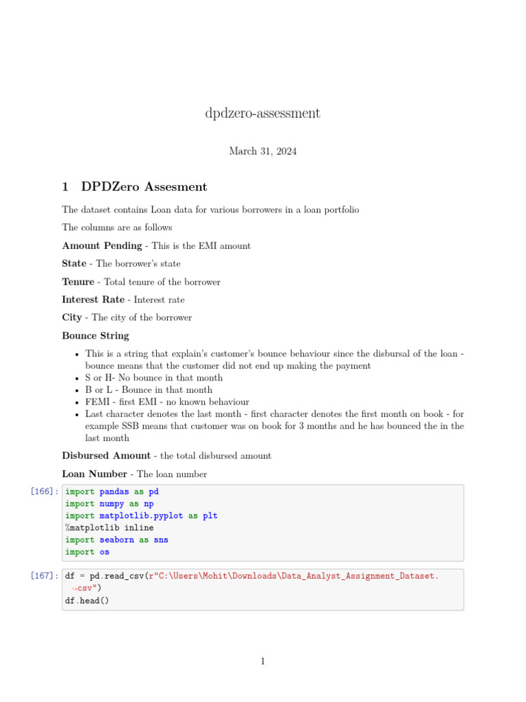 Dpdzero Assessment | PDF