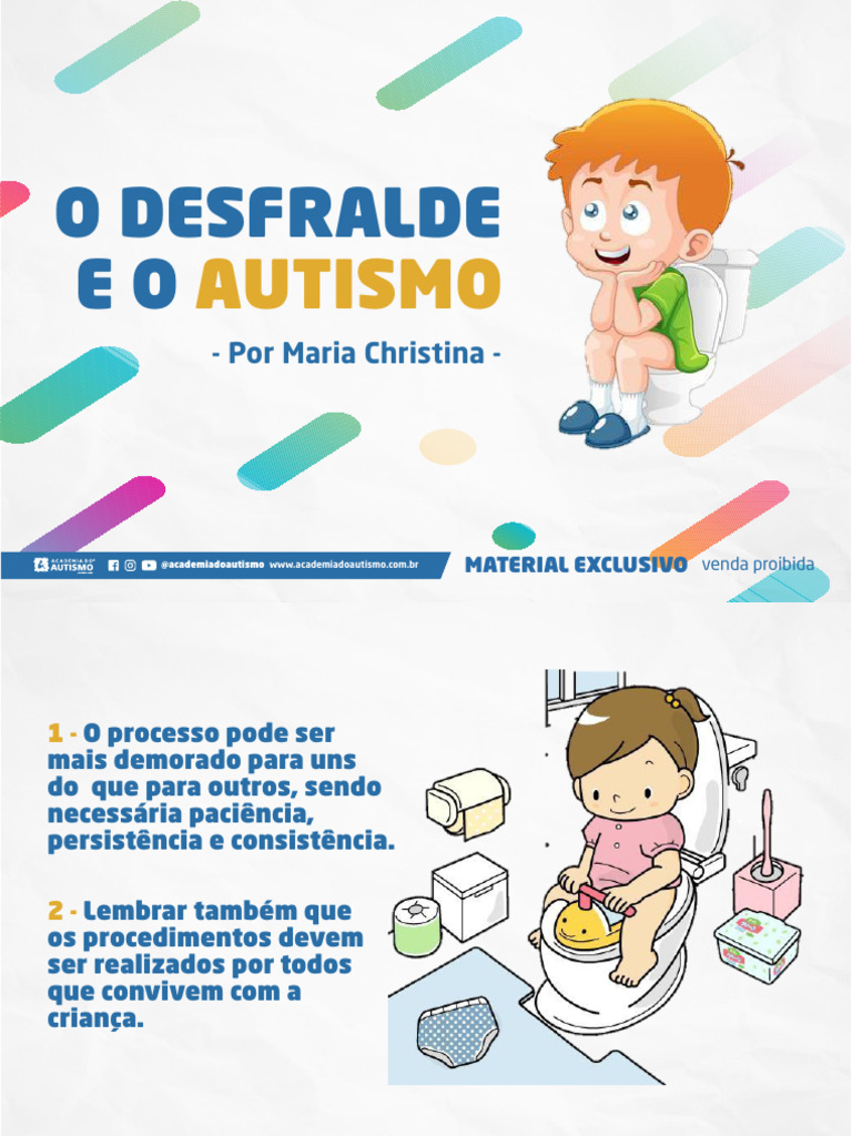 Desfralde e o Autismo | PDF | Espectro do autismo | Banheiro