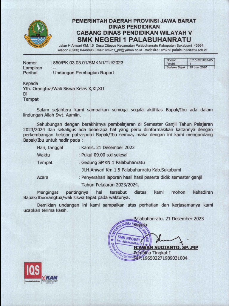 Surat Undangan | PDF