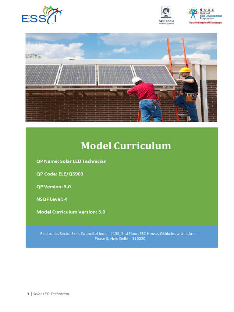 MC - Solar LED Technician | Download Free PDF | Solar Panel | Photovoltaics