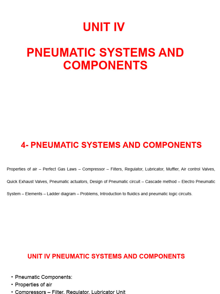 4-Pneumatic and Electro Pneumatic Systems - 1 | PDF | Programmable ...