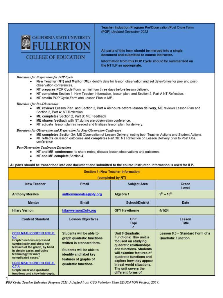 Anthonymorales Pop 502f Complete sp24 | PDF | Quadratic Equation | Learning