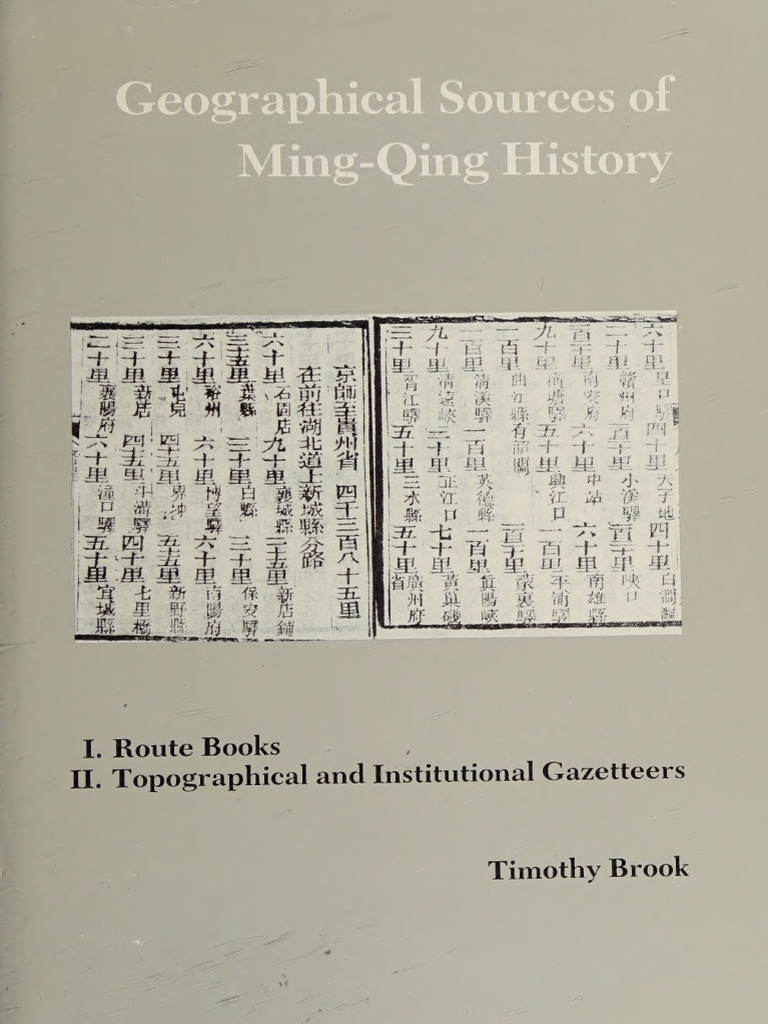 Geographical Sources of Ming-Qi - Brook, Timothy, 1951 | PDF