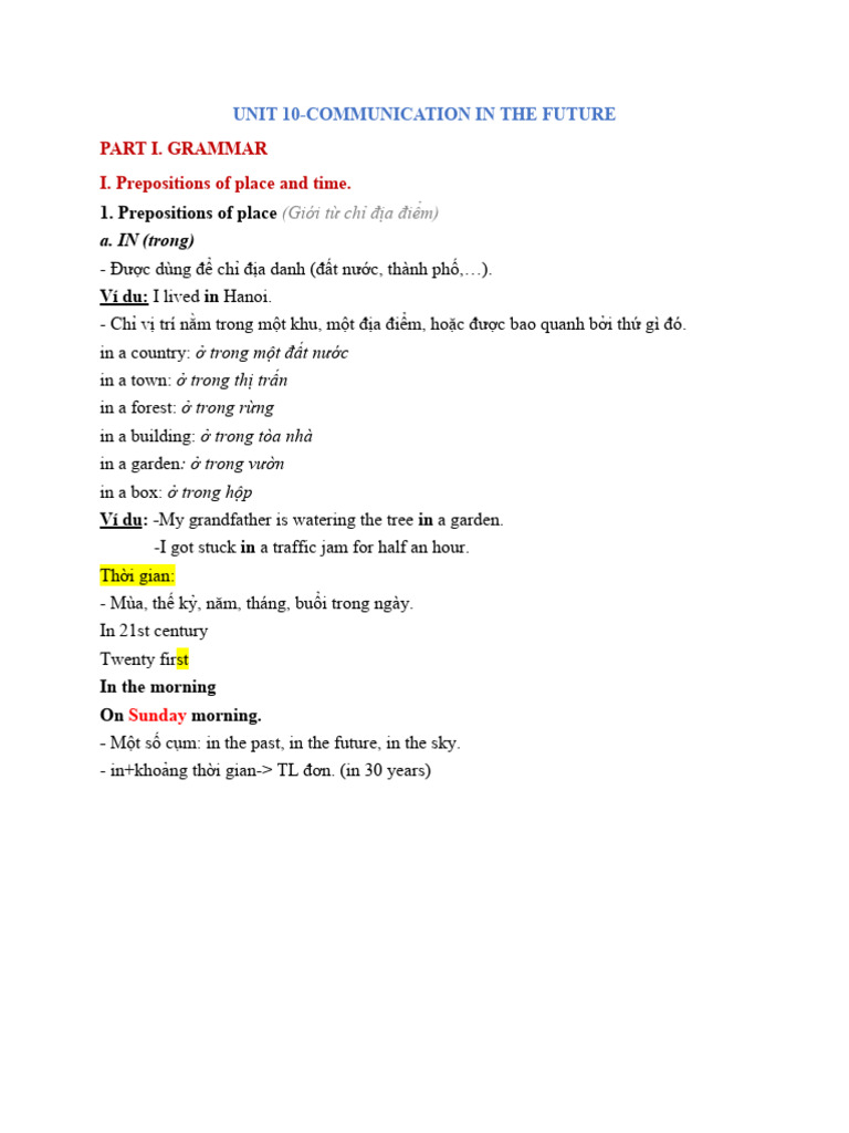 Unit 10-Communication in The Future | PDF