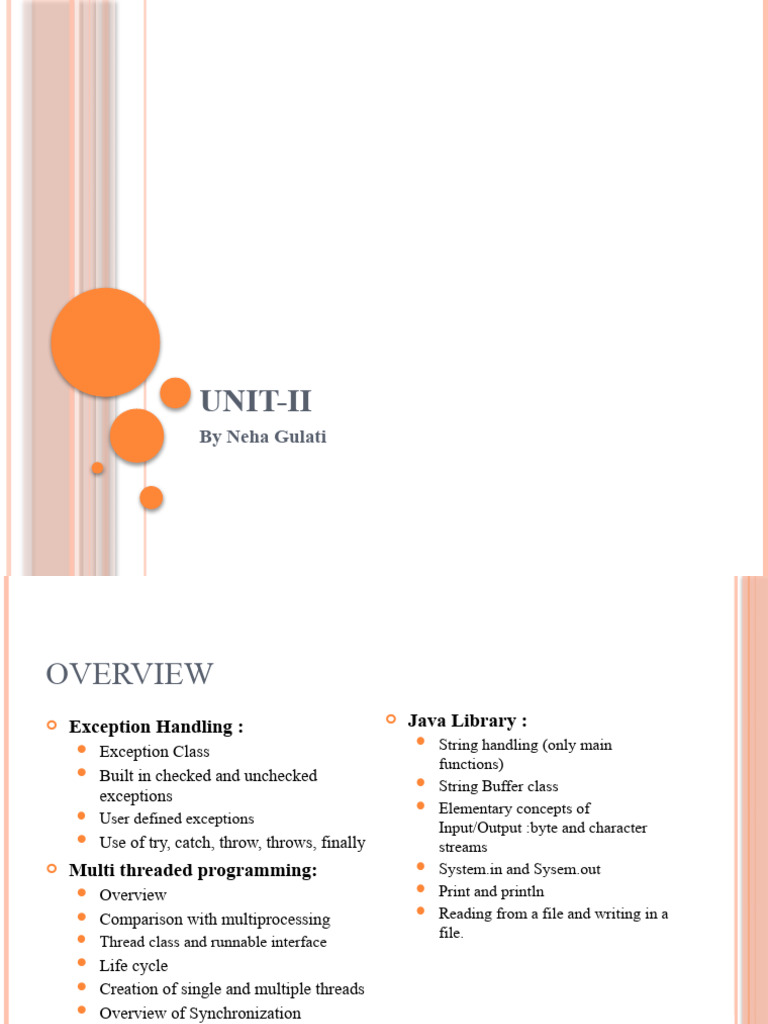 Java Unit 2 | Download Free PDF | Process (Computing) | Inheritance (Object Oriented Programming)
