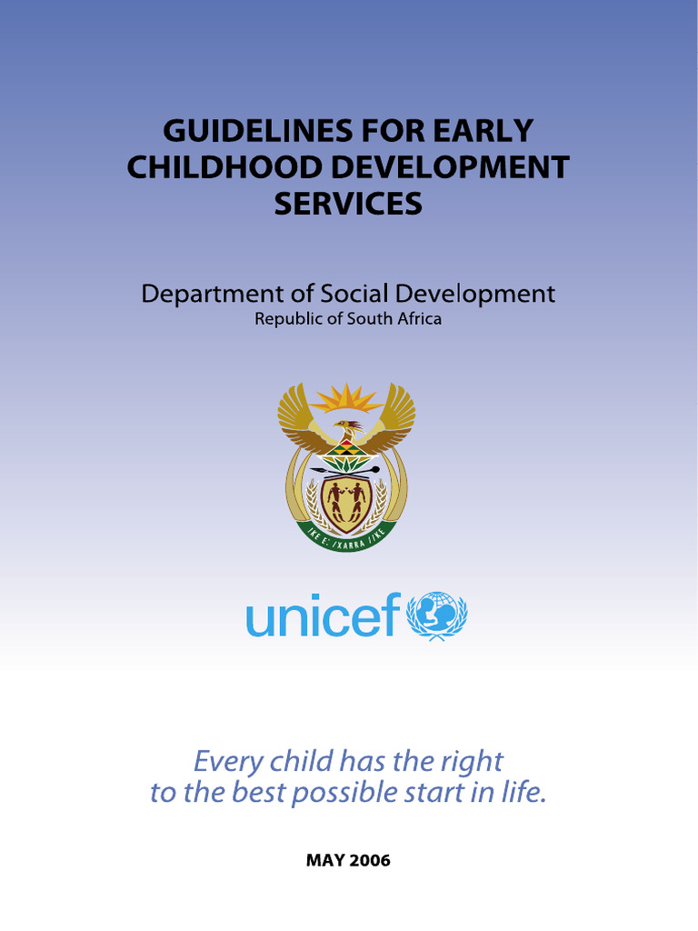 Early Childhood Development Guidelines | PDF | Child Development ...