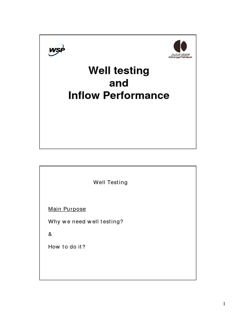 Well Testing and Reservoir Performance | PDF | Petroleum Reservoir | Water