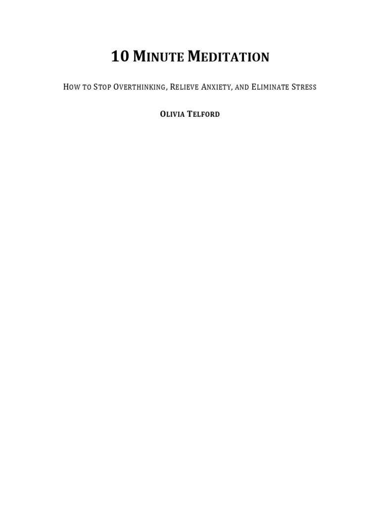 10 Minute Meditation Bonus | PDF | Meditation | Psychology