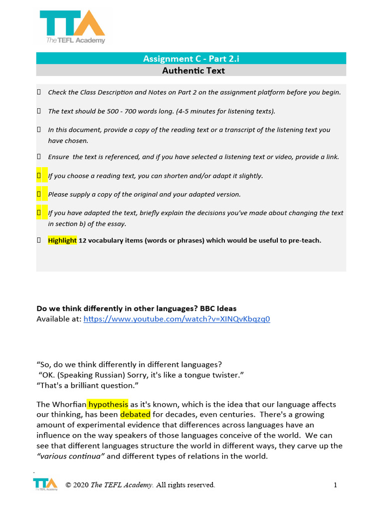 2. Authentic Text | PDF | Grammatical Gender | Gender
