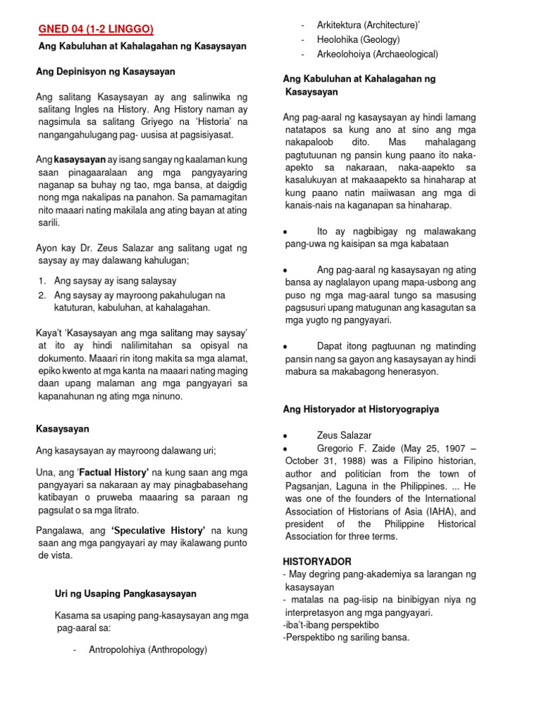 GNED 04 - 1 2 Linggo | PDF