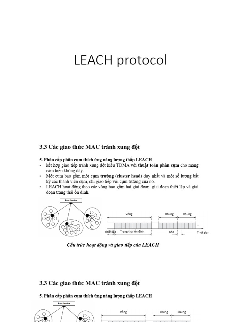 LEACH Protocol | PDF