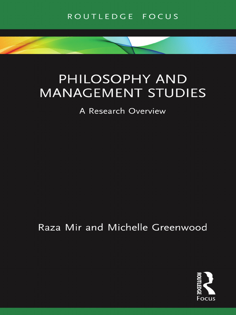 Philosophy and Management Studies A Research Overview | PDF ...