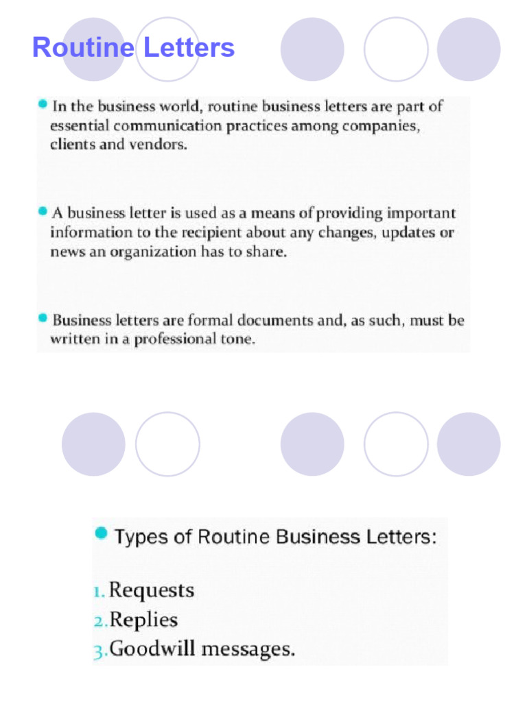 LU 5 - Routine Letter | PDF | Human Communication