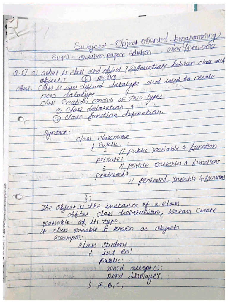 Paper - SPPU PAPER SOLUTION | PDF