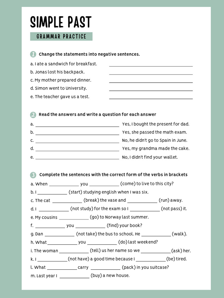 Past simple & continuous | PDF