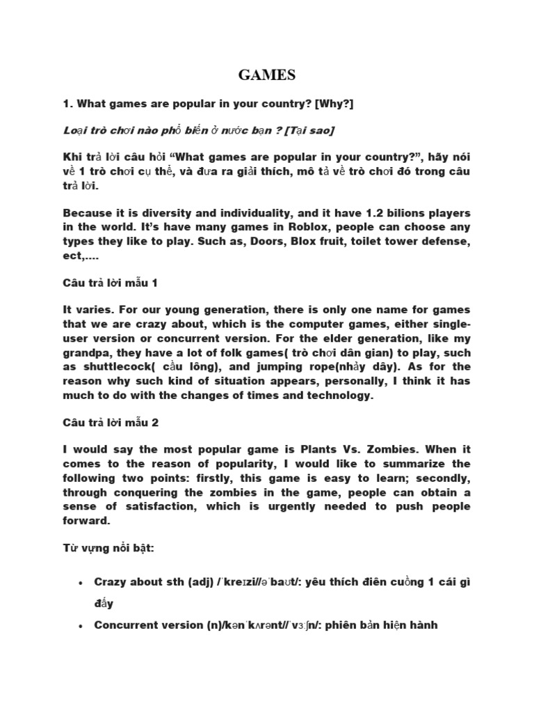 GAMES | PDF