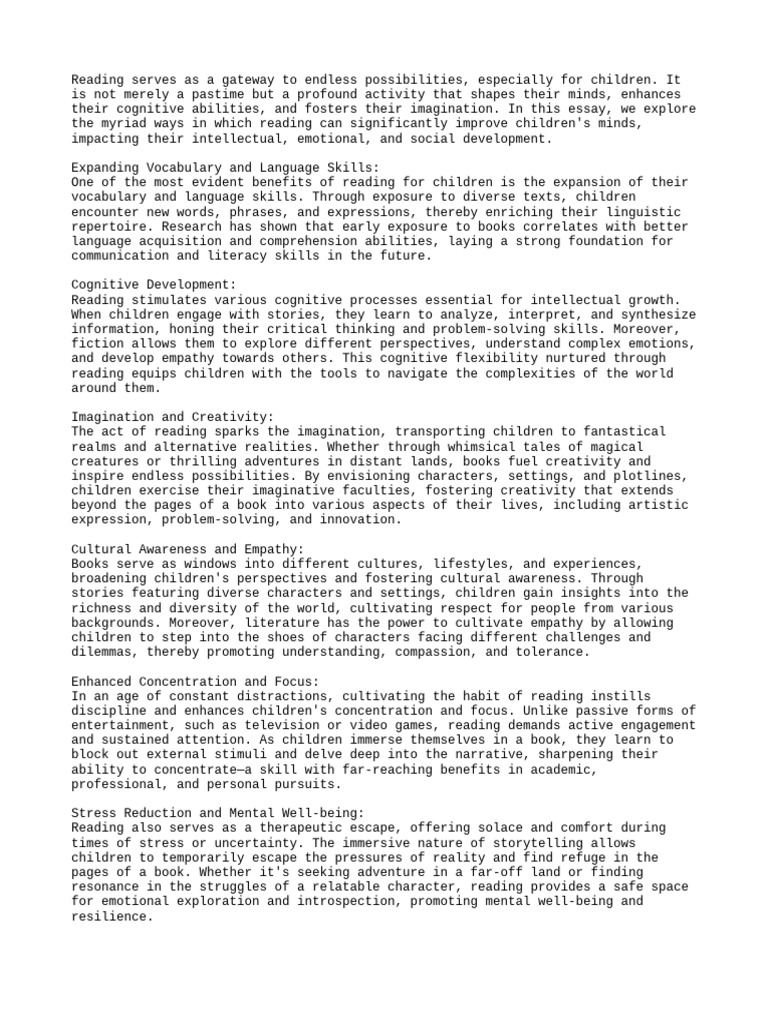 Why Should We Read? | PDF | Creativity | Empathy