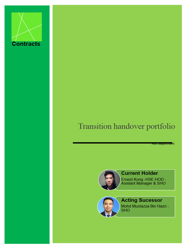 Transition Handover | PDF