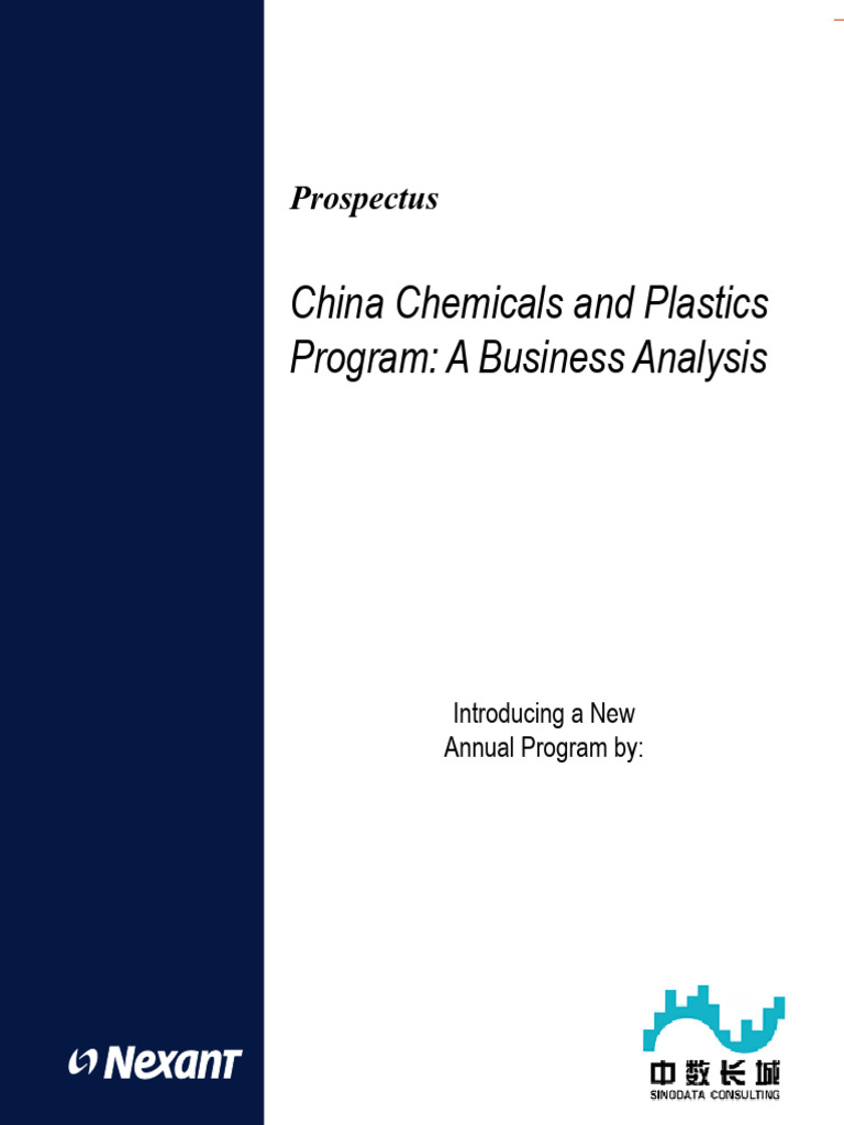 China Chemicals and Plastics Program A Business | PDF | State Owned ...