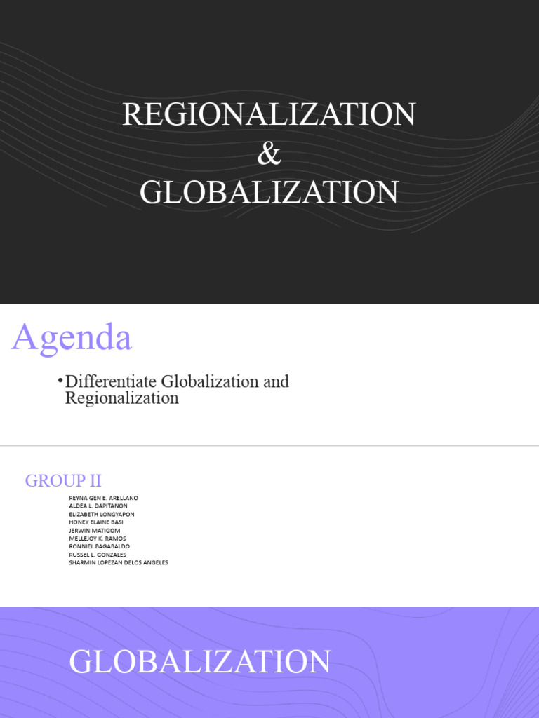 Regional Ization Globalization | PDF | Globalization | Regional Integration