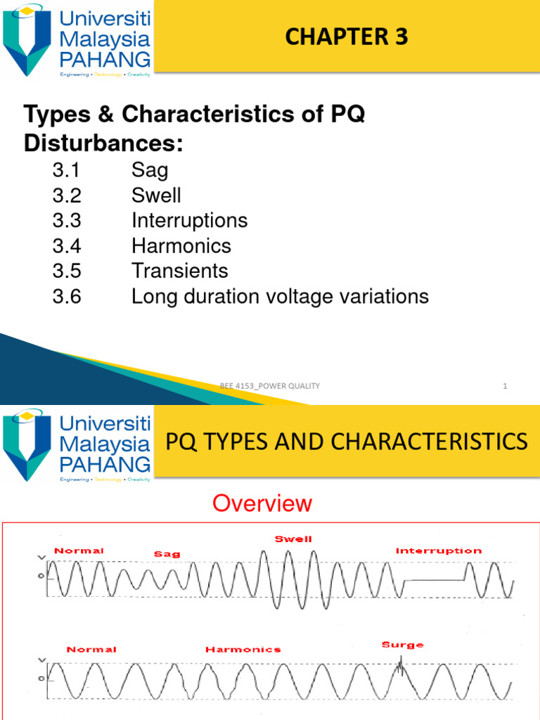 Chapter 3 Characteristics of PQ Disturbance - New | PDF | Electrical ...