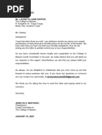 Request Letter - Cash Advance | PDF