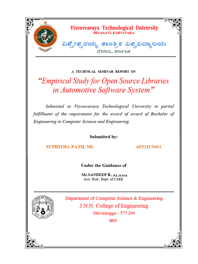 Tech Report | PDF | File Format | Open Source