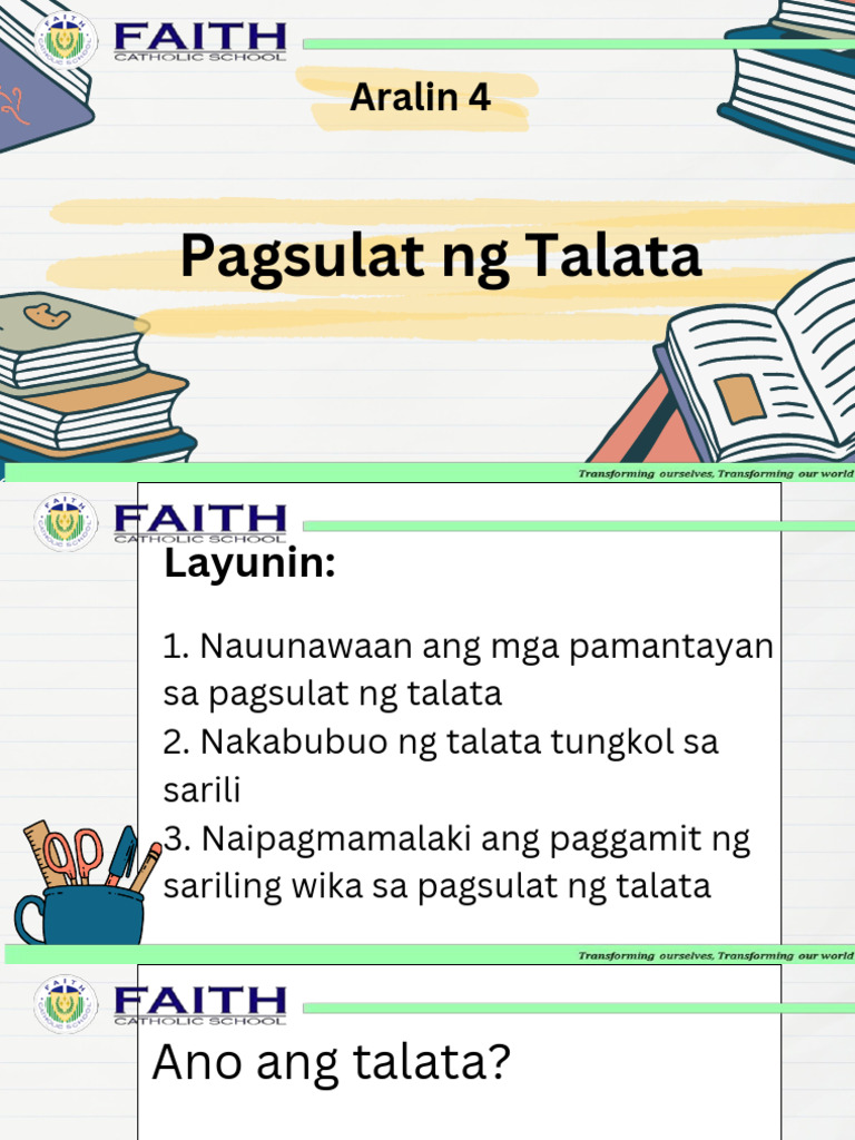Aralin 4 - Pagsulat NG Talata | PDF