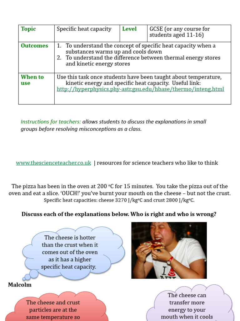 Understanding Specific Heat Capacity | PDF | Heat | Heat Capacity